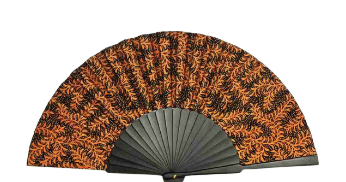 Fan Daun Asem Black – Batikwayang